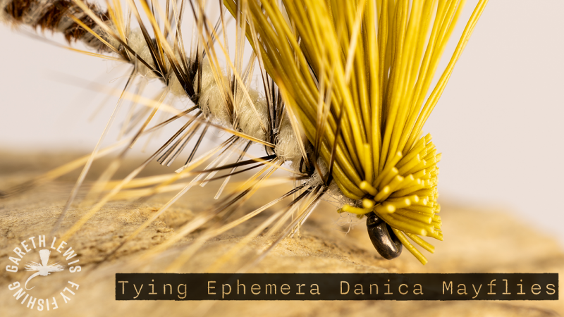 Tying Ephemera Danica Mayflies - CdC Mayfly Emerger and the Active Mayfly - Gareth Lewis Fly Fishing